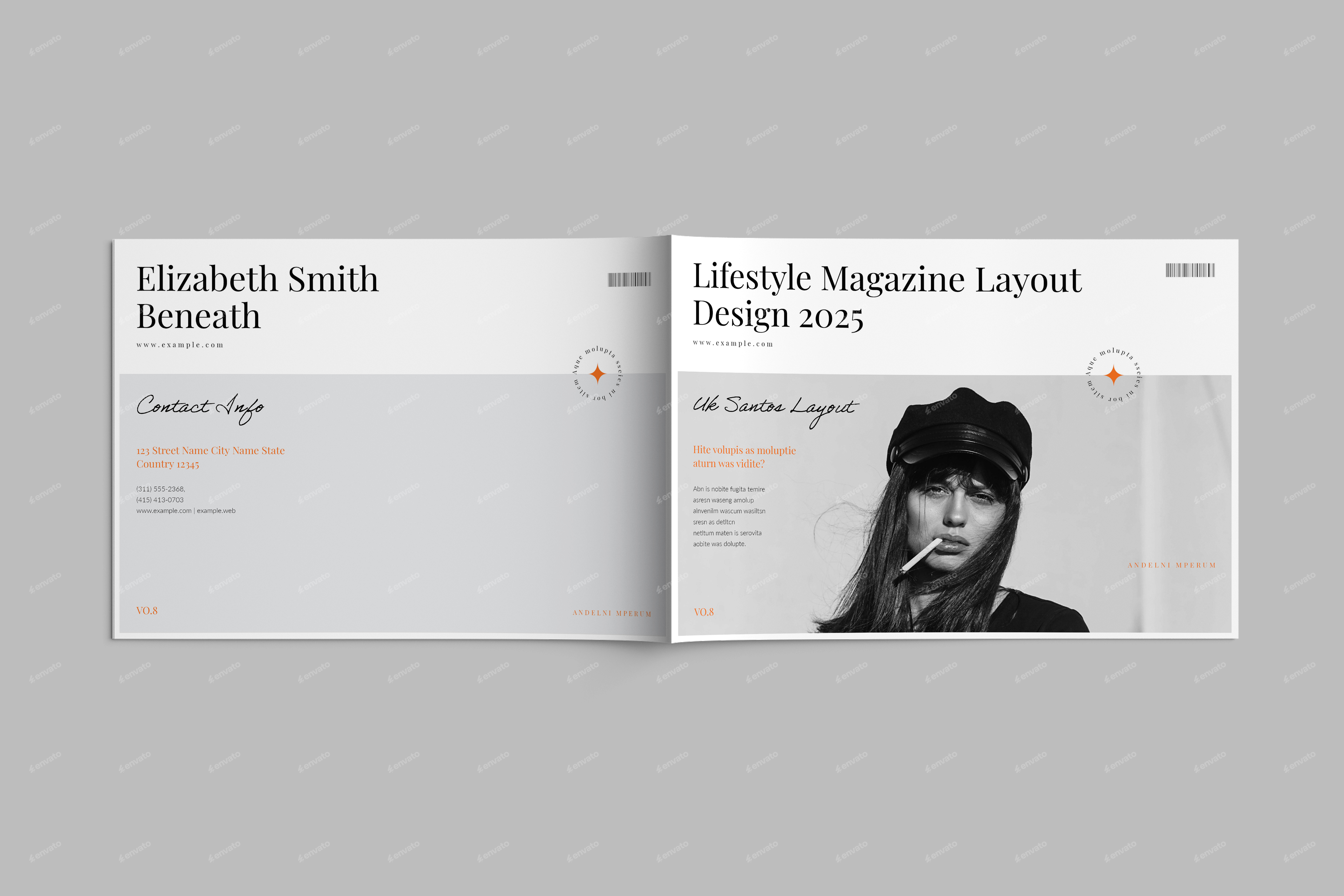 Lifestyle Magazine Template Landscape, Print Templates | GraphicRiver