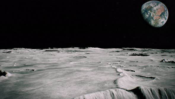 Surface of The Moon Landscape, Motion Graphics | VideoHive
