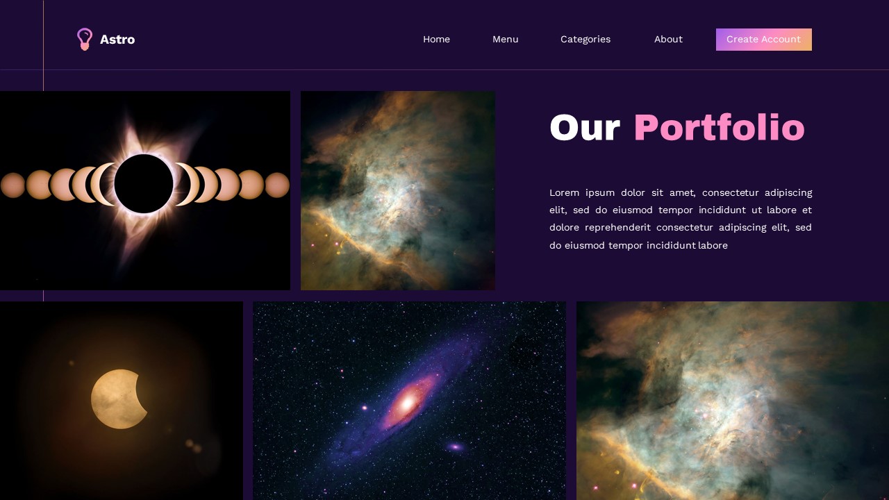 Astronomy - Outer Space Google Slide Templates, Presentation Templates