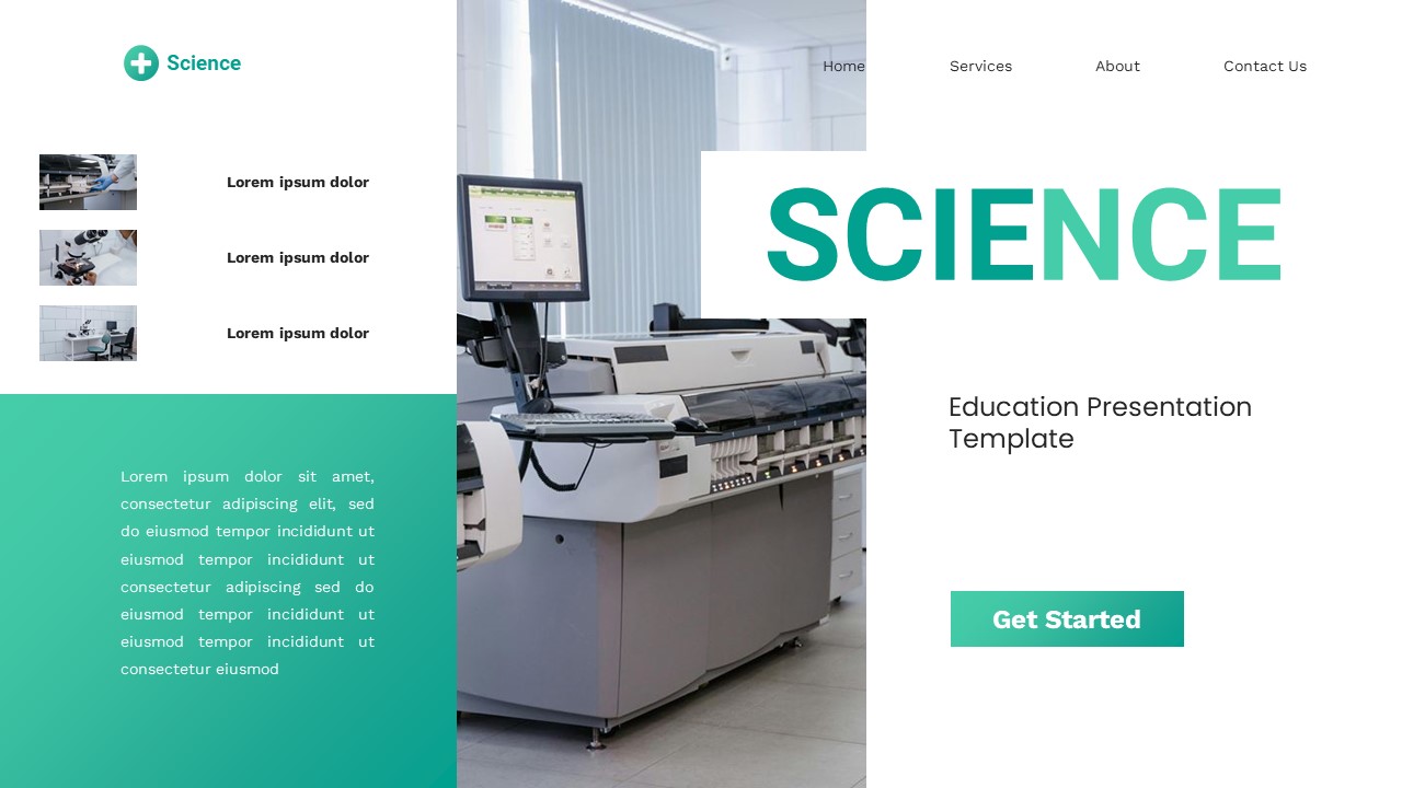 Science - Education Google Slide Templates, Presentation Templates
