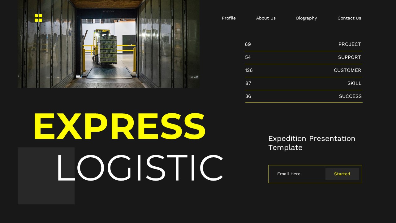 Express Logistic - Expedition Keynote Templates, Presentation Templates