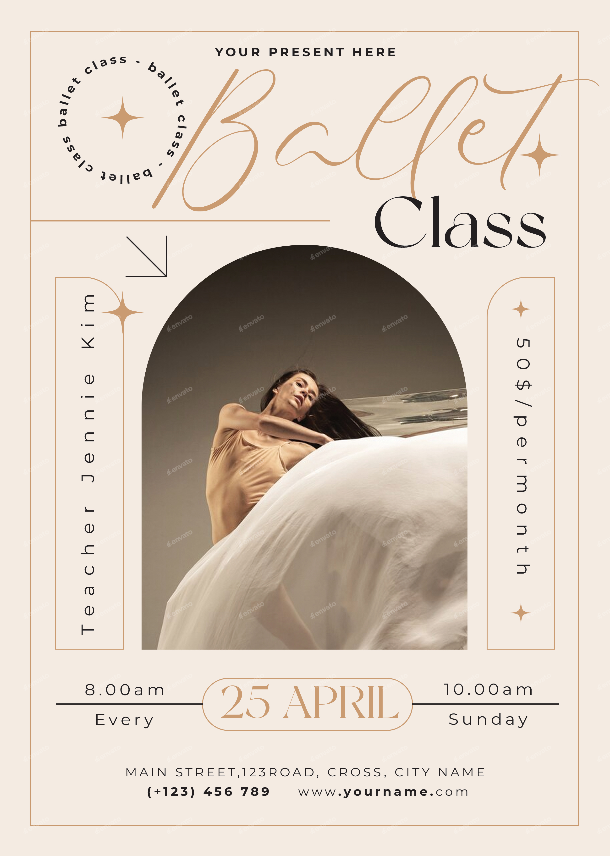 Ballet Class Flyer, Print Templates | GraphicRiver