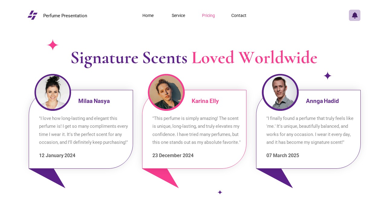 Perfume Google Slide Template, Presentation Templates | GraphicRiver