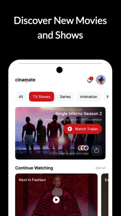 Cinemate | Movie Mobile App UI Kit | Flutter Template by ImperiaThemes