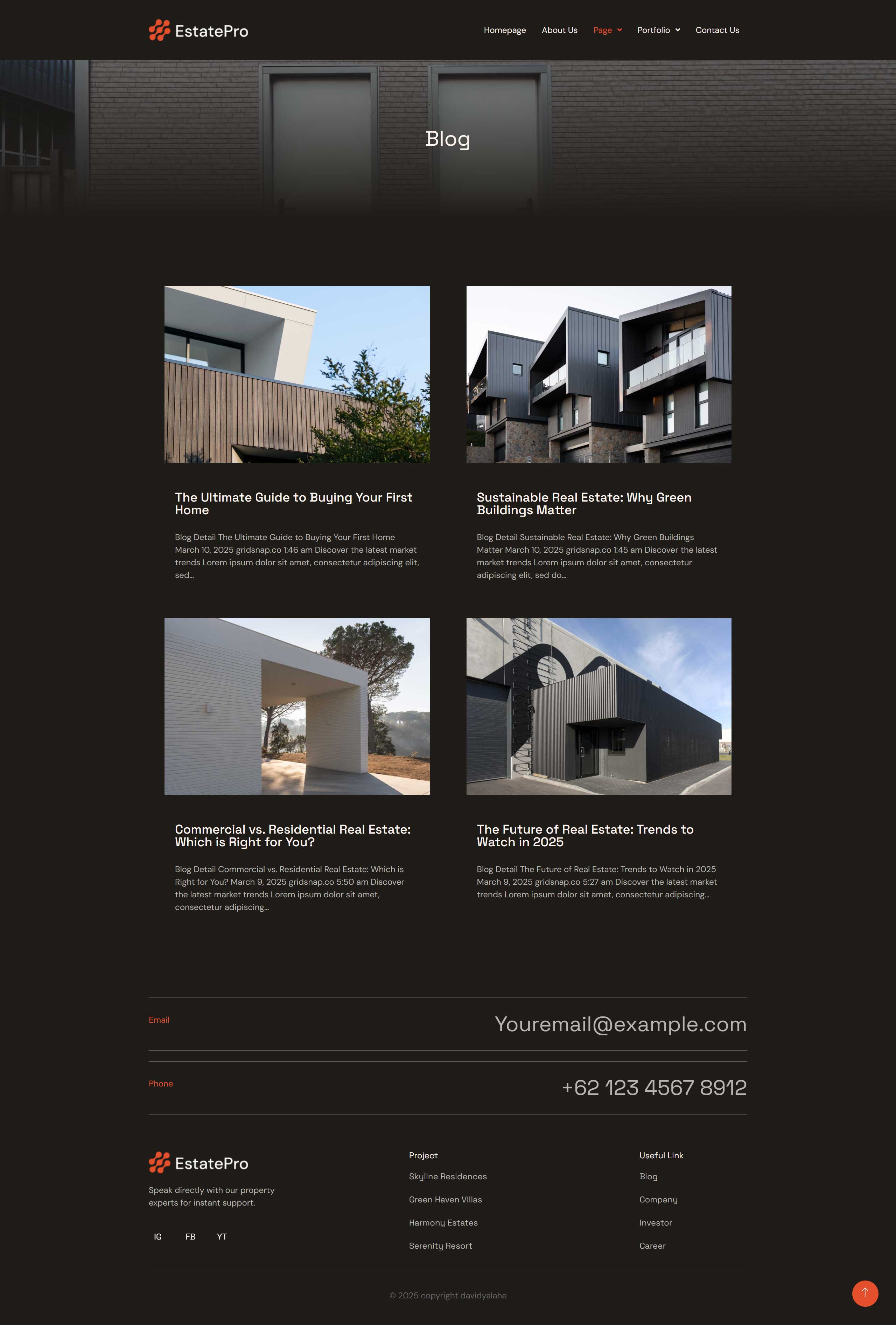 EstatePro – Modern Real Estate & Property Elementor Template Kits by Protagonis