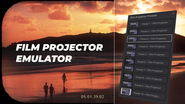 Film Projector Emulator | Davinci Resolve Macros, DaVinci Resolve Templates