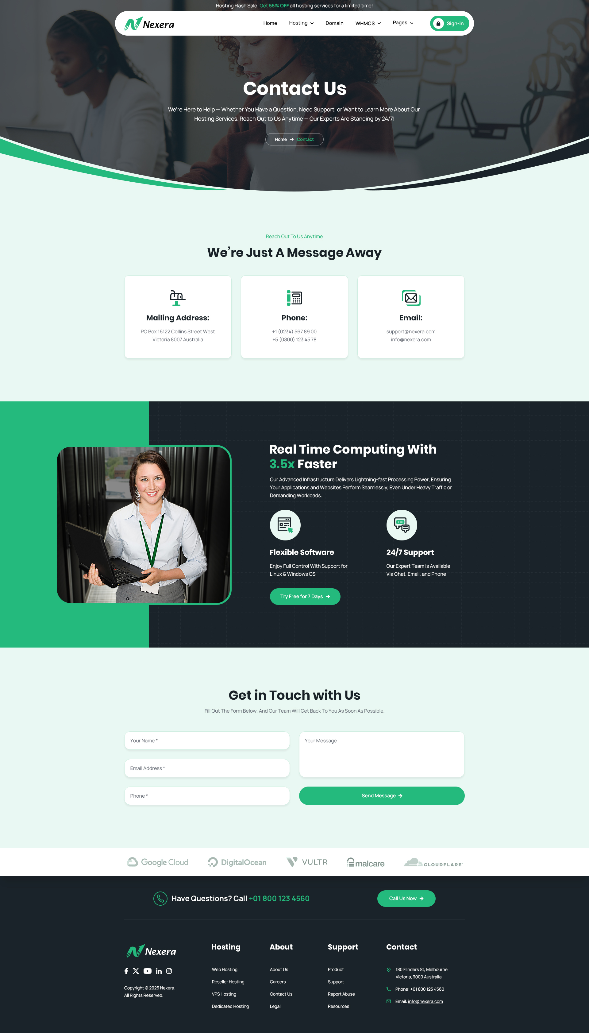 Nexera | Web Hosting PSD Template by designingmedia | ThemeForest