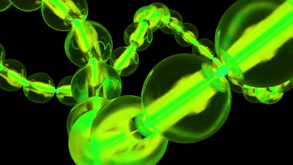 Chain of large bright balls for jewelry, Motion Graphics | VideoHive