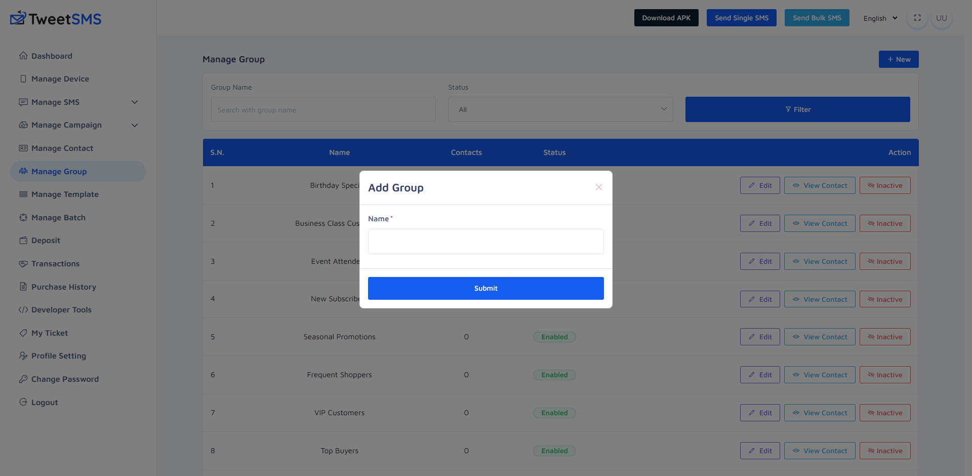 TweetSMS - SMS Marketing Platform as SaaS by ViserLab | CodeCanyon