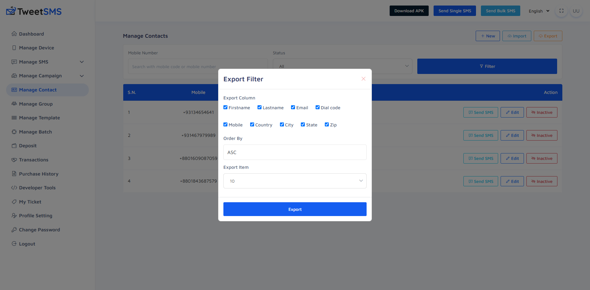TweetSMS - SMS Marketing Platform as SaaS by ViserLab | CodeCanyon