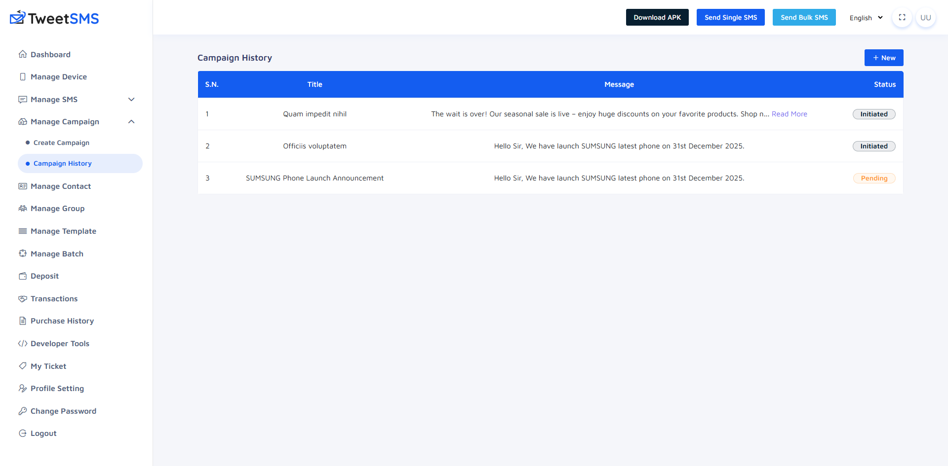 TweetSMS - SMS Marketing Platform as SaaS by ViserLab | CodeCanyon