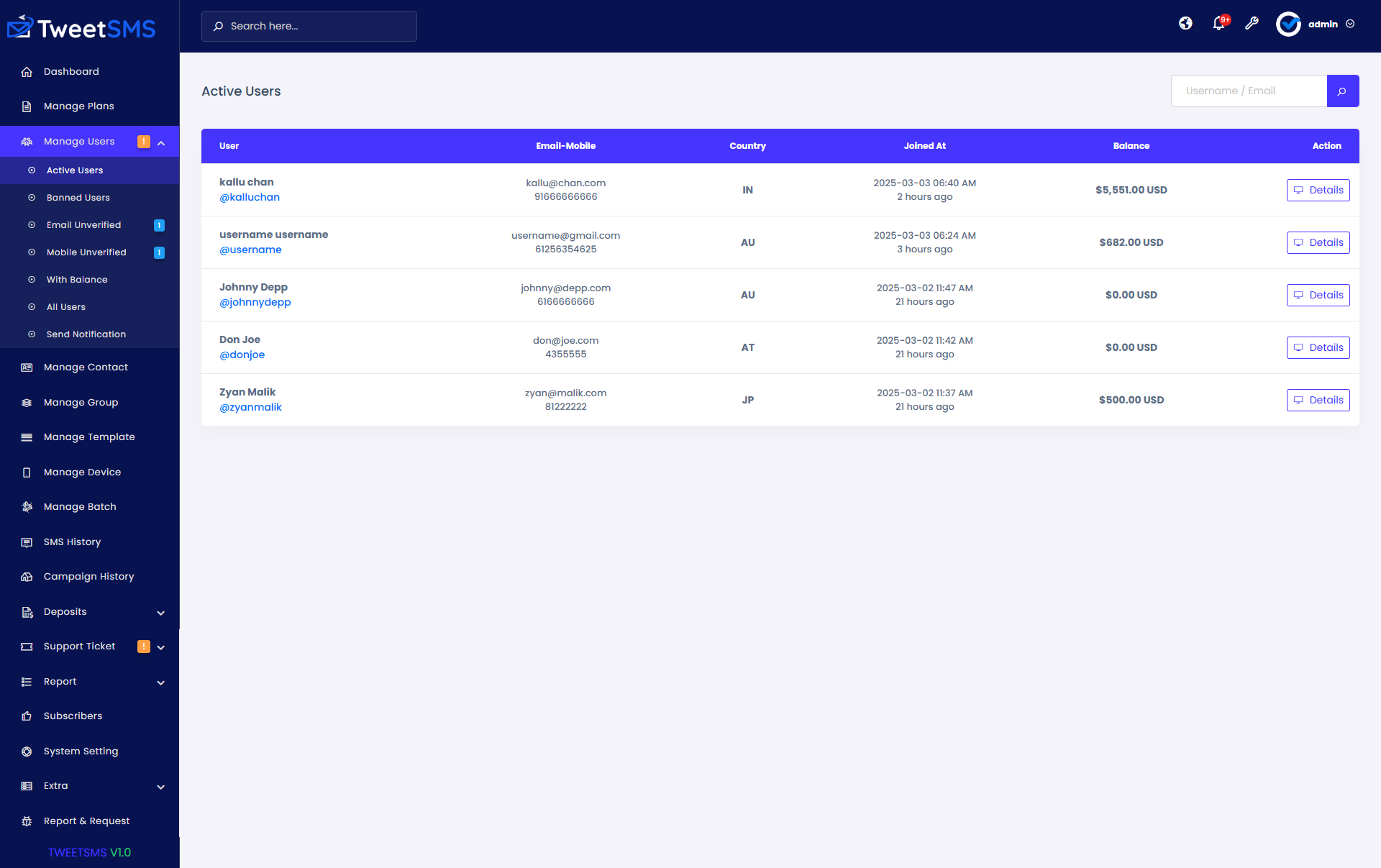 TweetSMS - SMS Marketing Platform as SaaS by ViserLab | CodeCanyon