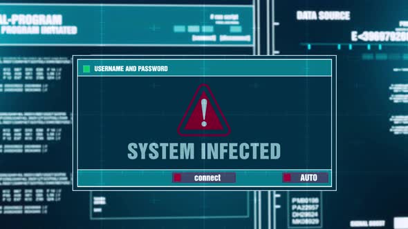 System Infected Warning Notification on Digital Security Alert on ...