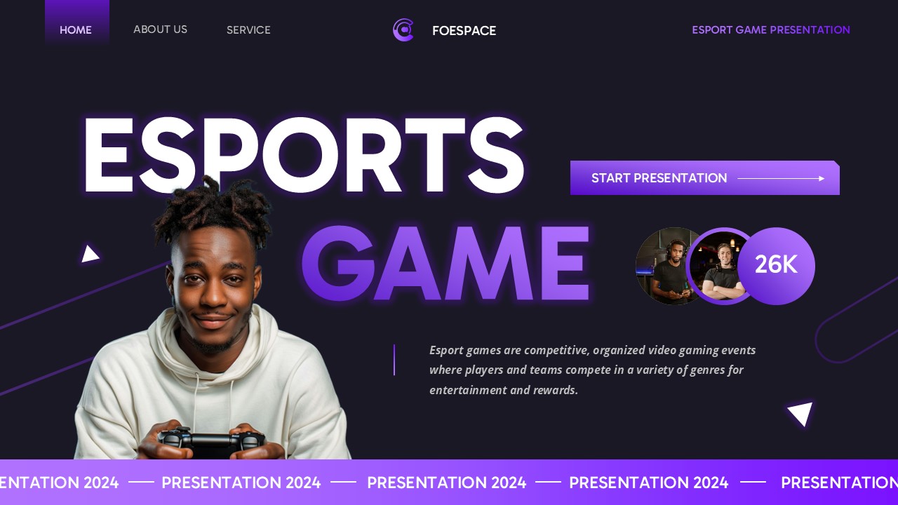 Foespace Esports Game Powerpoint Template, Presentation Templates ...