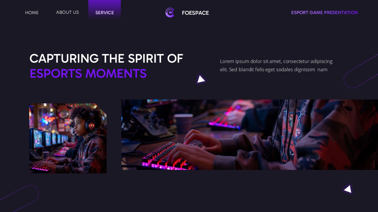 Foespace Esports Game Powerpoint Template, Presentation Templates ...