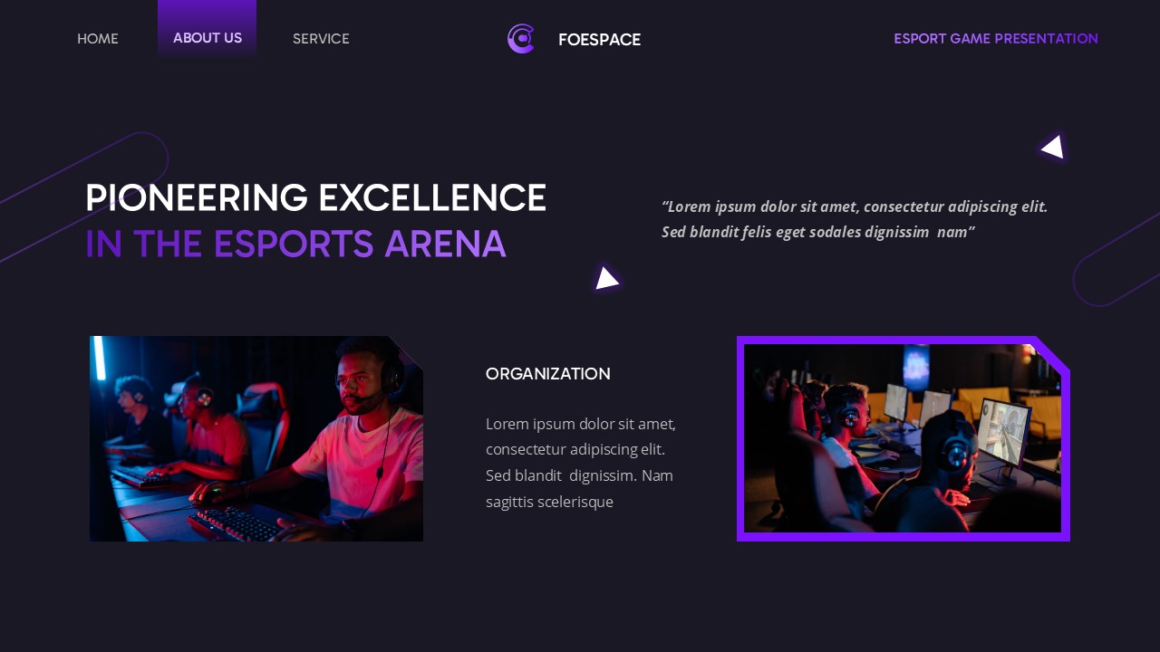 Foespace Esports Game Powerpoint Template, Presentation Templates ...