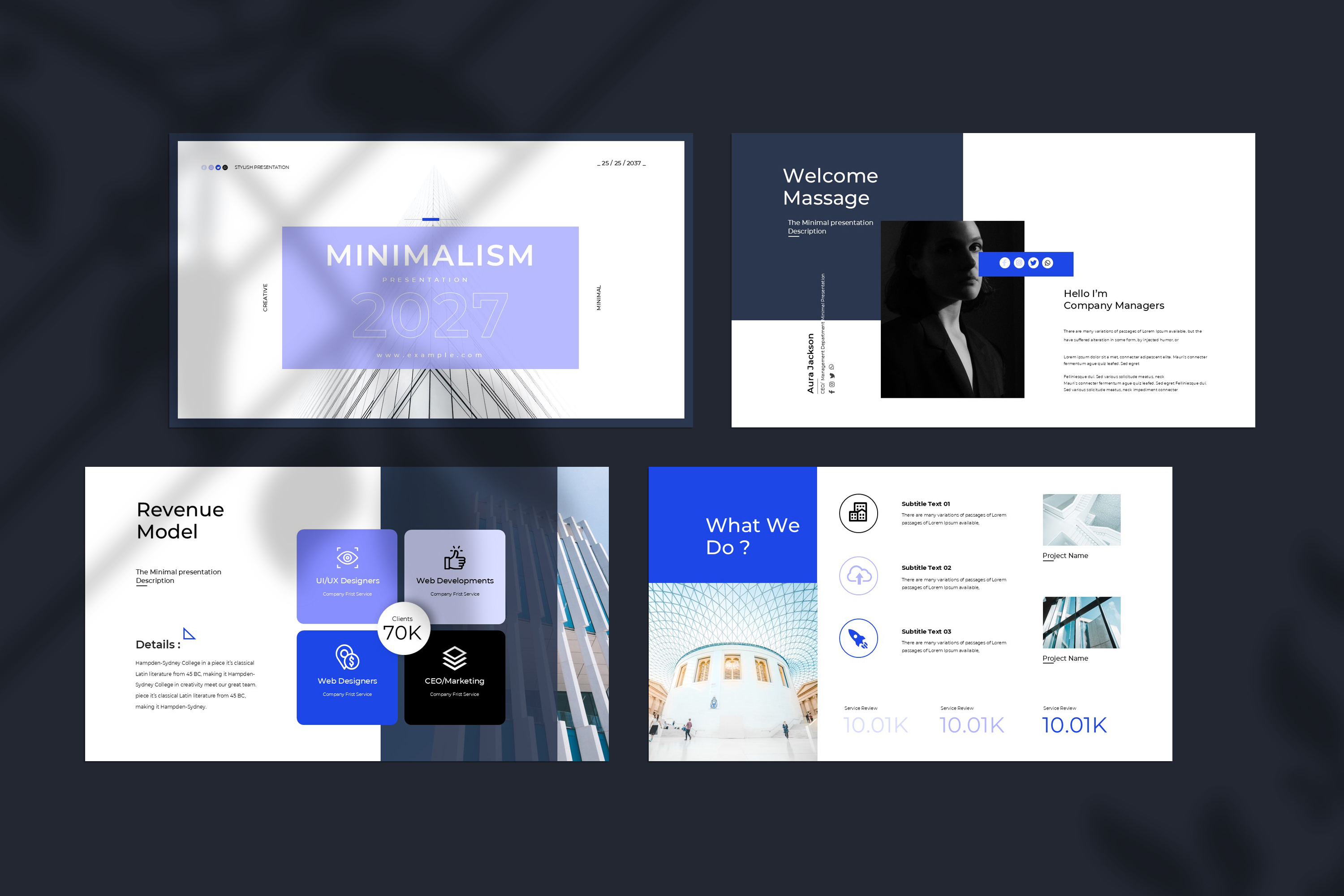Minimal & Modern Presentation Template, Presentation Templates ...