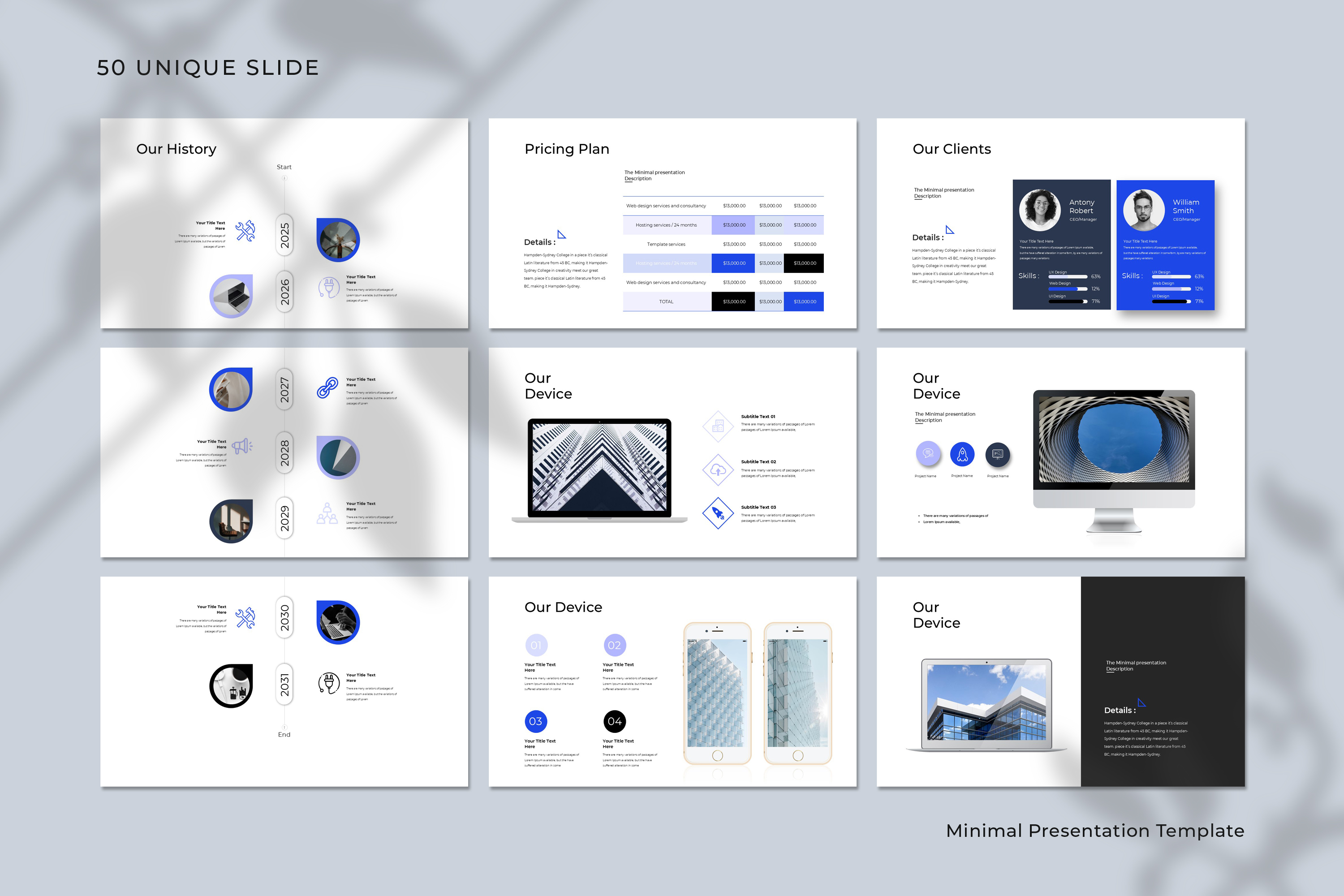 Minimal & Modern Presentation Template, Presentation Templates ...