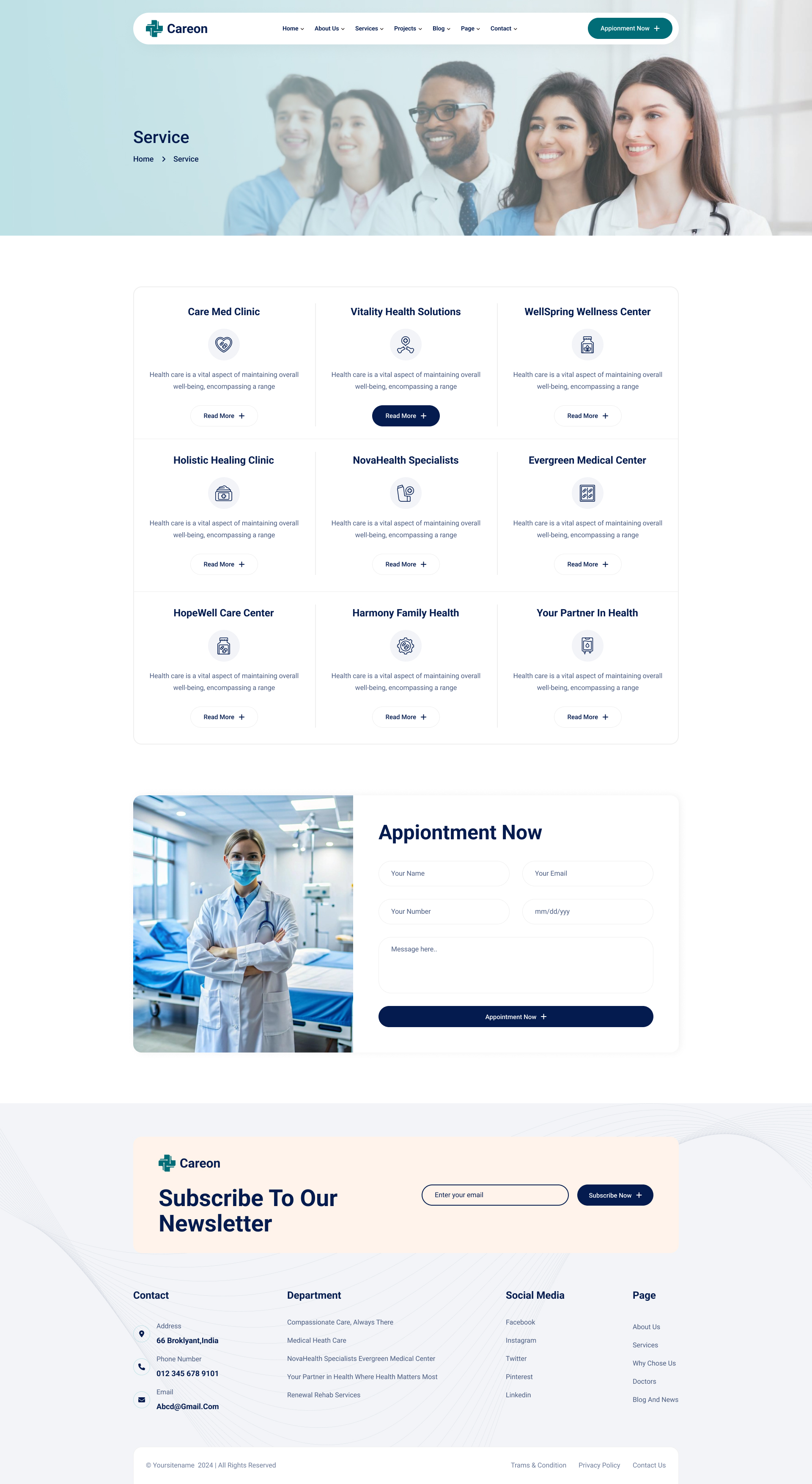 Careon - Health & Medical Figma Template by themepai | ThemeForest