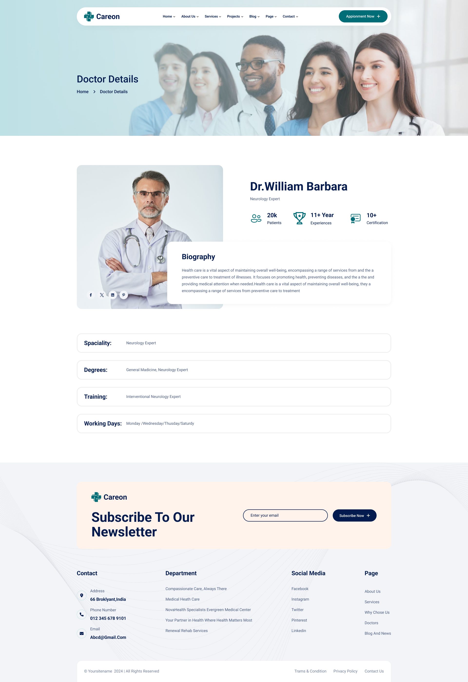 Careon - Health & Medical Figma Template by themepai | ThemeForest