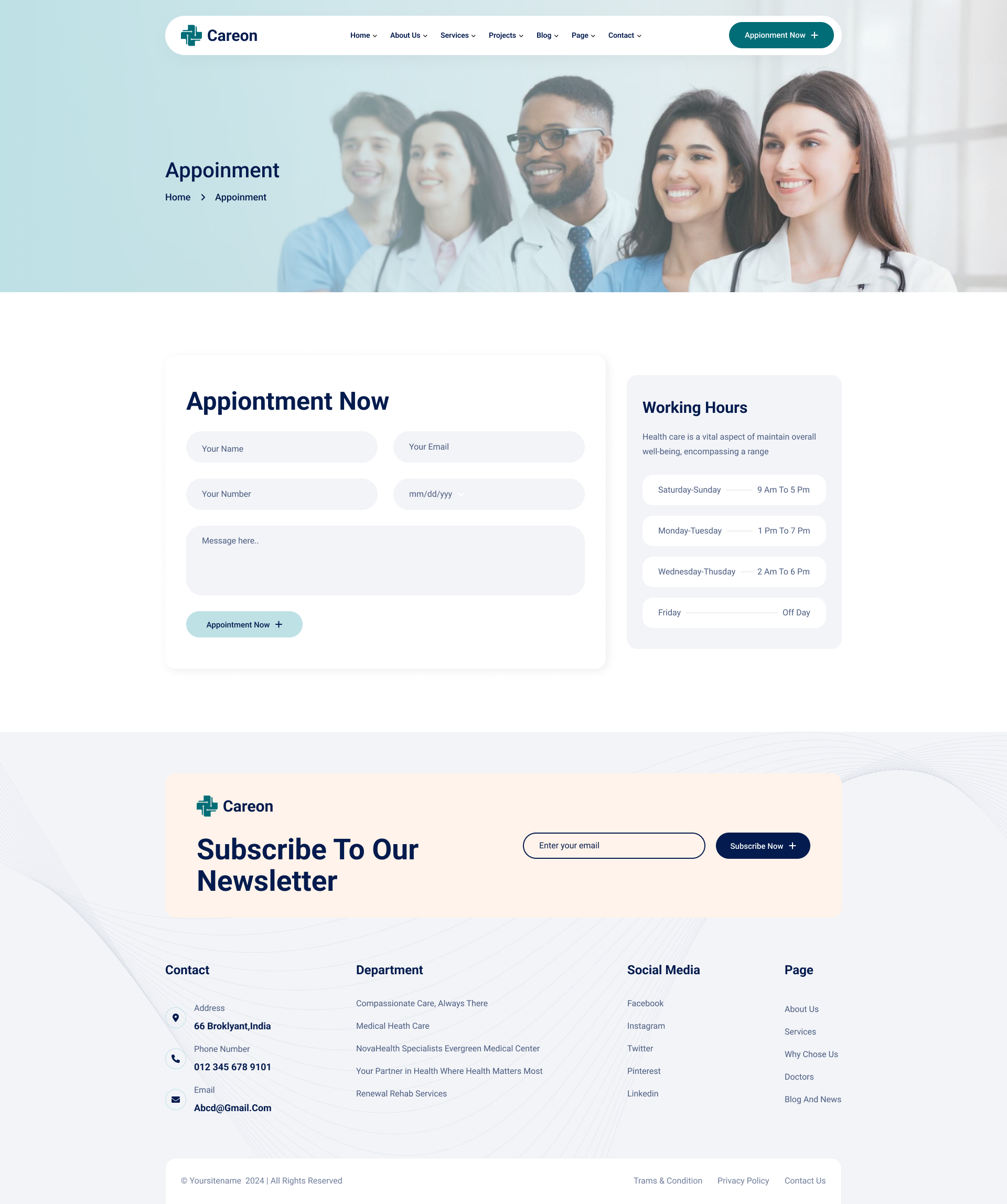 Careon - Health & Medical Figma Template by themepai | ThemeForest