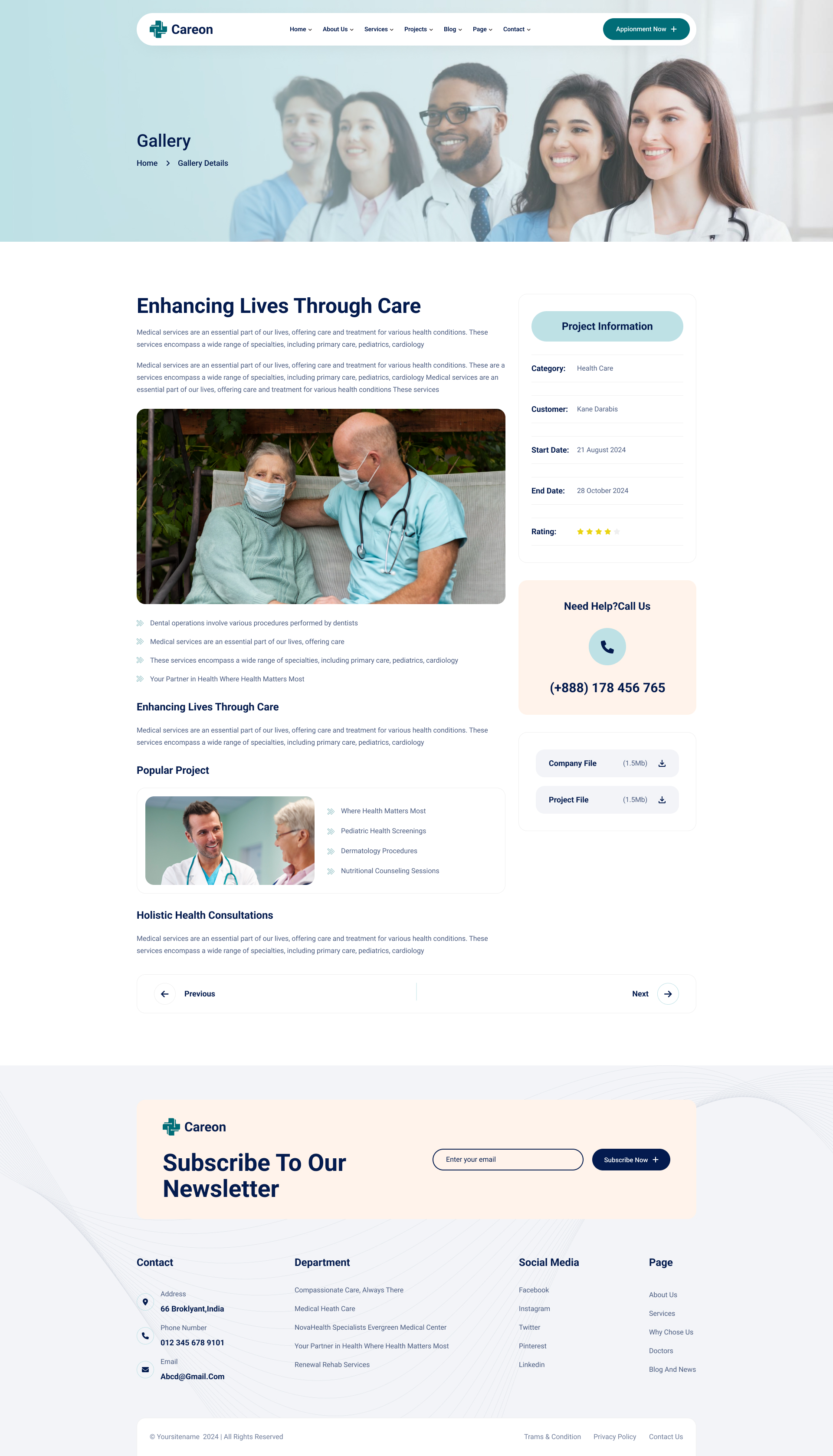 Careon - Health & Medical Figma Template by themepai | ThemeForest