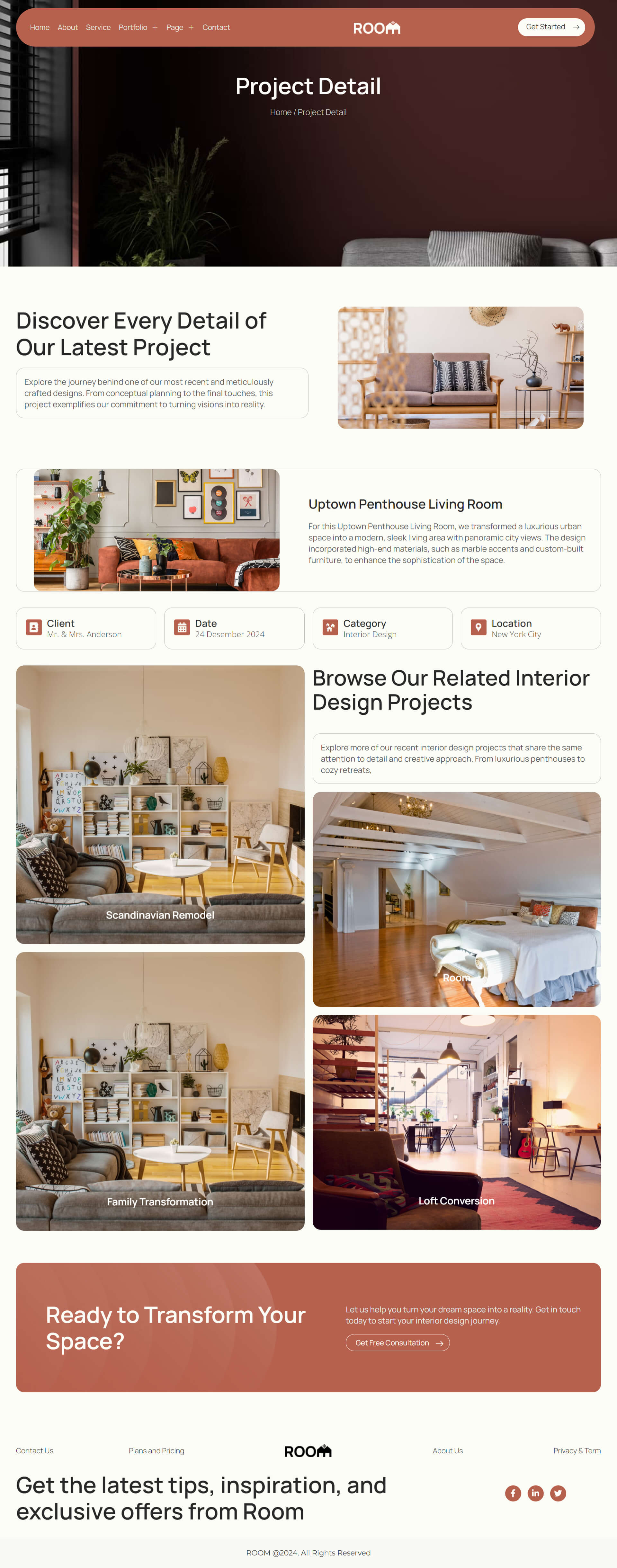 Room – Interior Design Elementor Pro Template Kit by twentyfivetheme