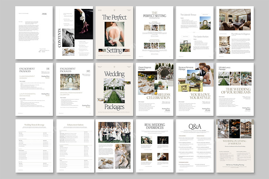 Wedding Venue Brochure Template (Digital), ePublishing | GraphicRiver