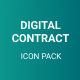 Digital Contract Icon Pack, Icons | GraphicRiver