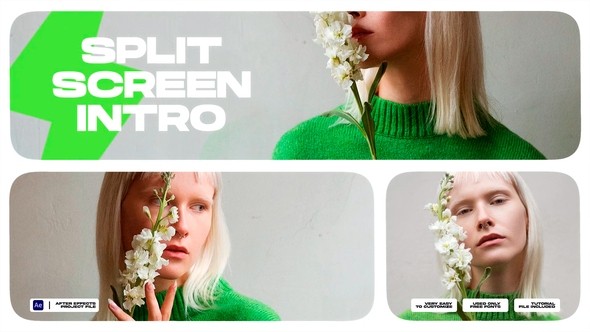 Split Screen Intro - Multiscreen Slideshow, After Effects Project Files