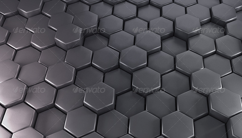 3D Hex Backgrounds, Graphics | GraphicRiver