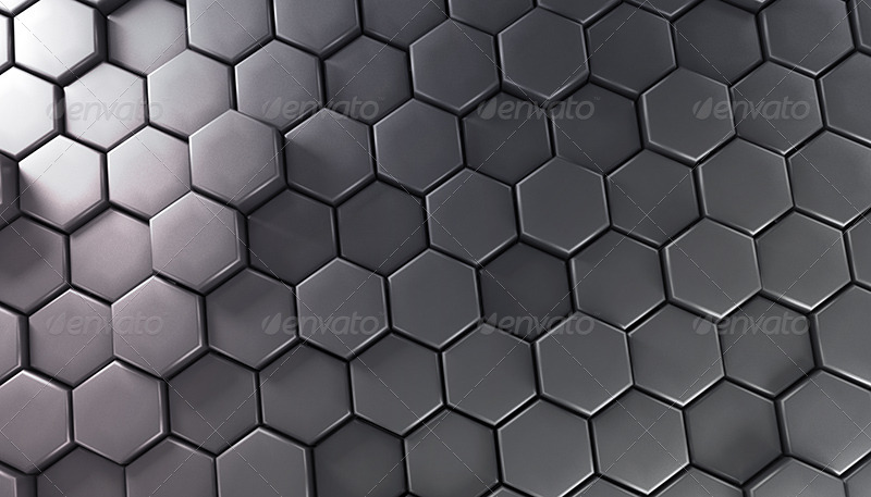 3D Hex Backgrounds, Graphics | GraphicRiver