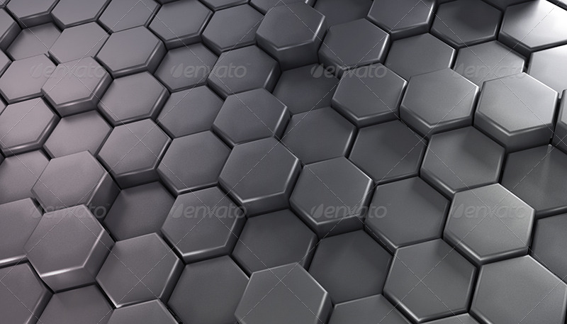 3D Hex Backgrounds, Graphics | GraphicRiver
