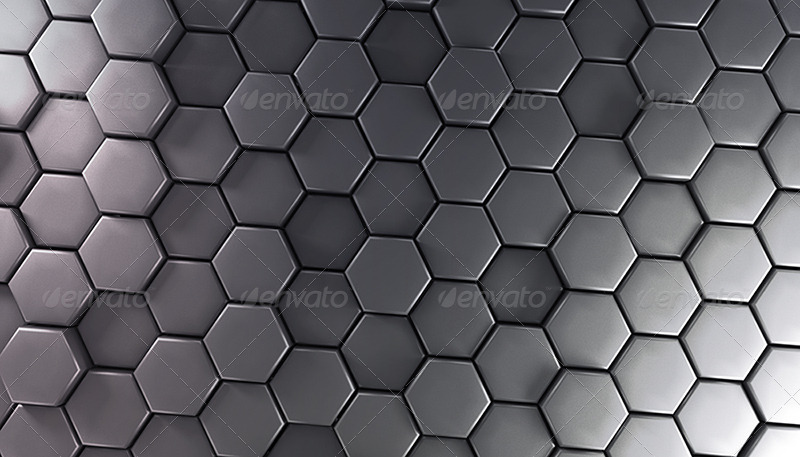 3D Hex Backgrounds, Graphics | GraphicRiver