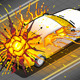 Isometric White Car Explosion in Rear View, Vectors | GraphicRiver