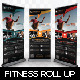 Fitness Roll UP Banner , Print Templates | GraphicRiver