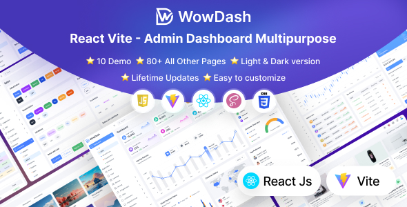 WowDash - React JS (Vite) - Admin Dashboard Template Multipurpose by ...