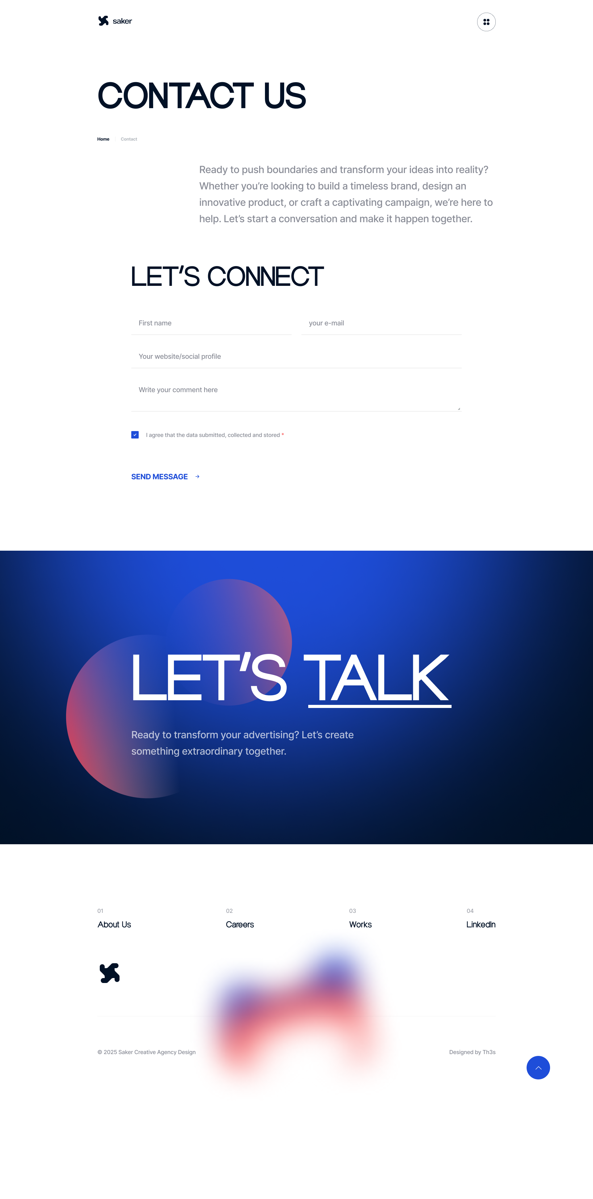 Saker - Creative Agency Figma Template by Th3s | ThemeForest