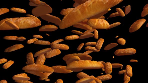 Falling Loaves of Bread, Motion Graphics | VideoHive