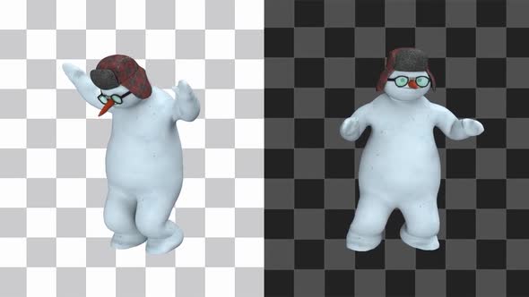 Snowman Dance Looped, Motion Graphics | VideoHive