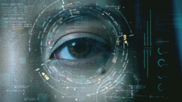 Biometric Retina Recognition 02, Stock Footage | VideoHive