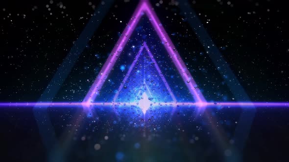 Space Triangle Glow Motion Loop Background, Motion Graphics | VideoHive
