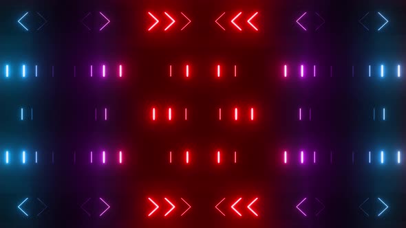 4 K Colored Neon Light Loop, Motion Graphics | VideoHive