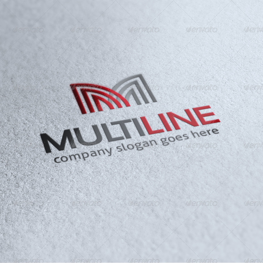 Multi Line Letter M Logo, Logo Templates | GraphicRiver