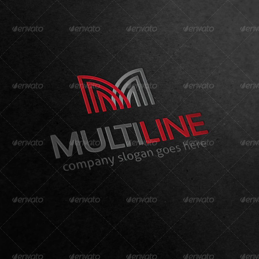 Multi Line Letter M Logo, Logo Templates | GraphicRiver