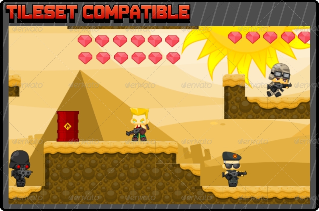 Characters Spritesheet, Game Assets | GraphicRiver