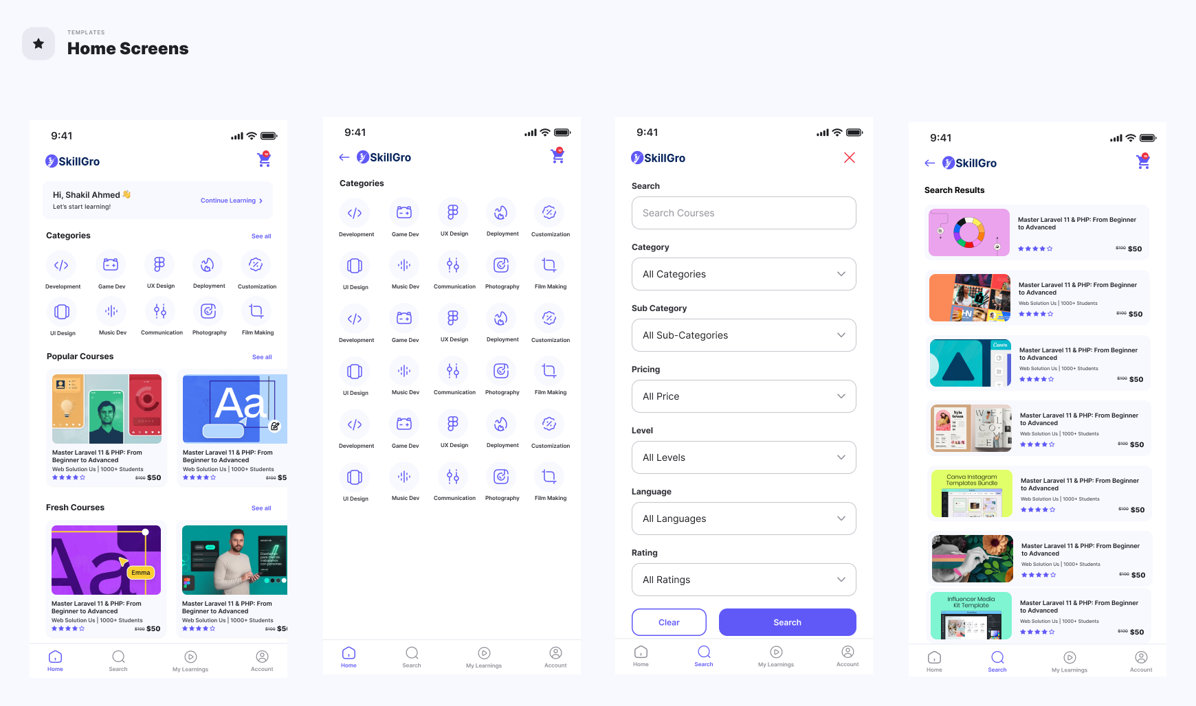 SkillGro LMS Student App - Course & Learning Management System by websolutionus