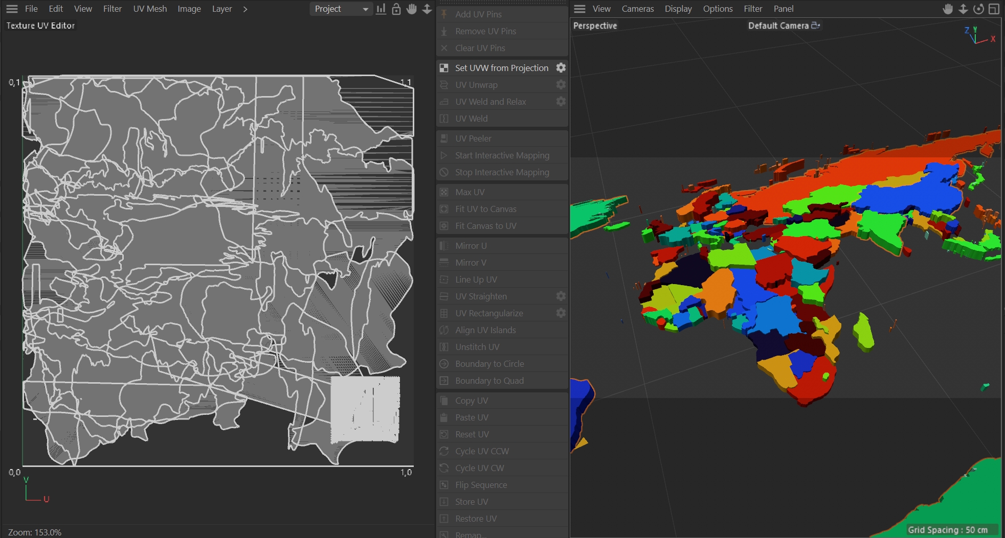 Countries Offset Map by TurboCG | 3DOcean