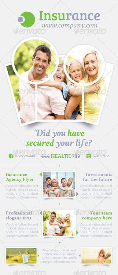 Insurance Agency Billboard & Roll-Up Template, Print Templates ...