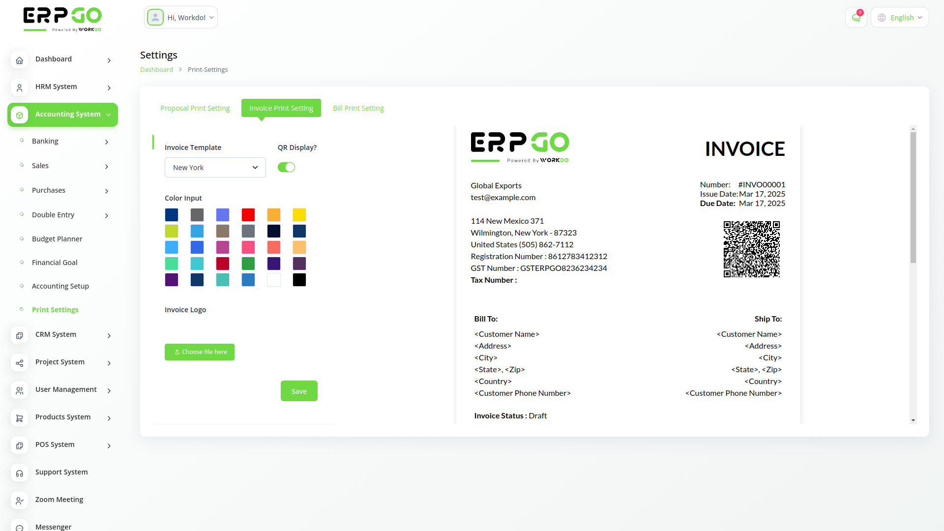 ERPGo - All In One Business ERP With Project, Account, HRM, CRM & POS ...